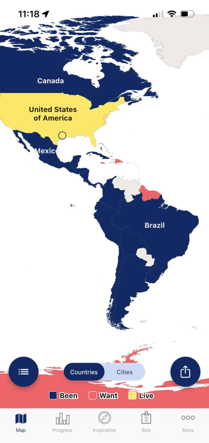 Use the Visited Travel App To Create Custom Maps