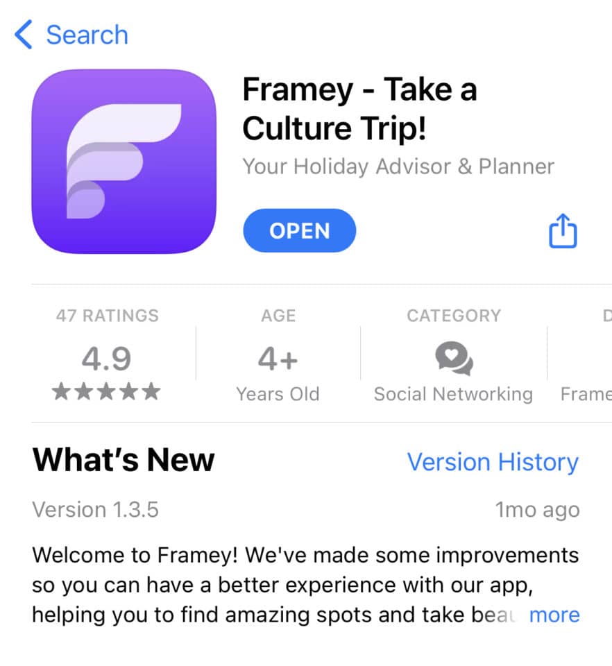 Framey Travel App: Build Your Dream Trip Using Photos