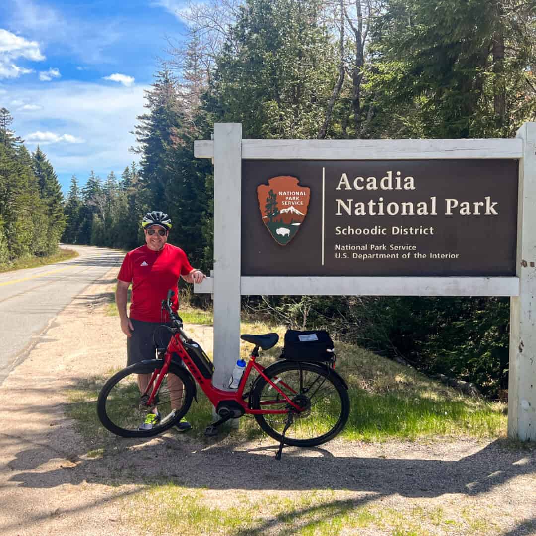 Cycling Schoodic Peninsula in Acadia National Park