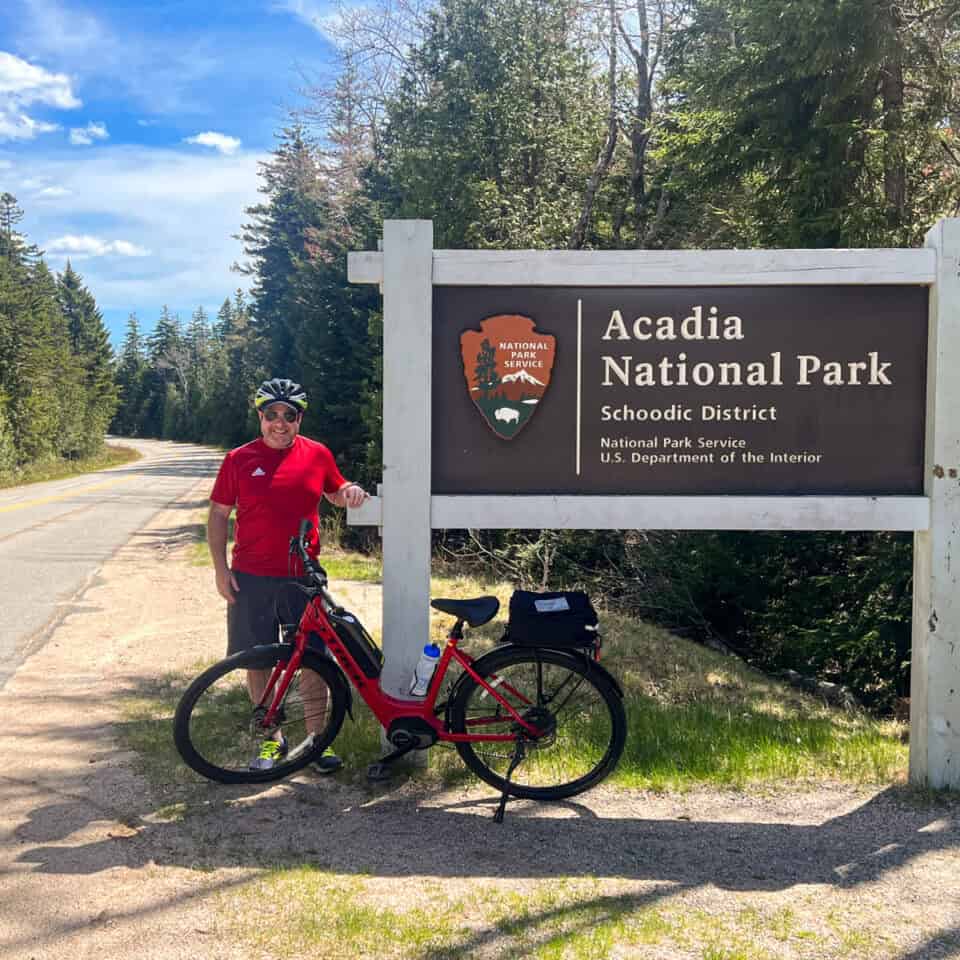Cycling Schoodic Peninsula in Acadia National Park