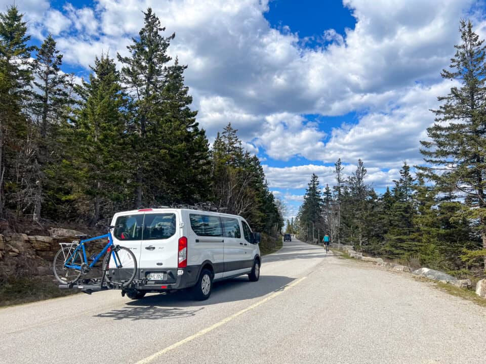 Cycling Schoodic Peninsula in Acadia National Park