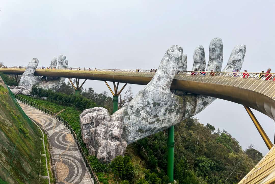 Visit Vietnam's Golden Bridge in the Ba Na Hills - Go Backpacking