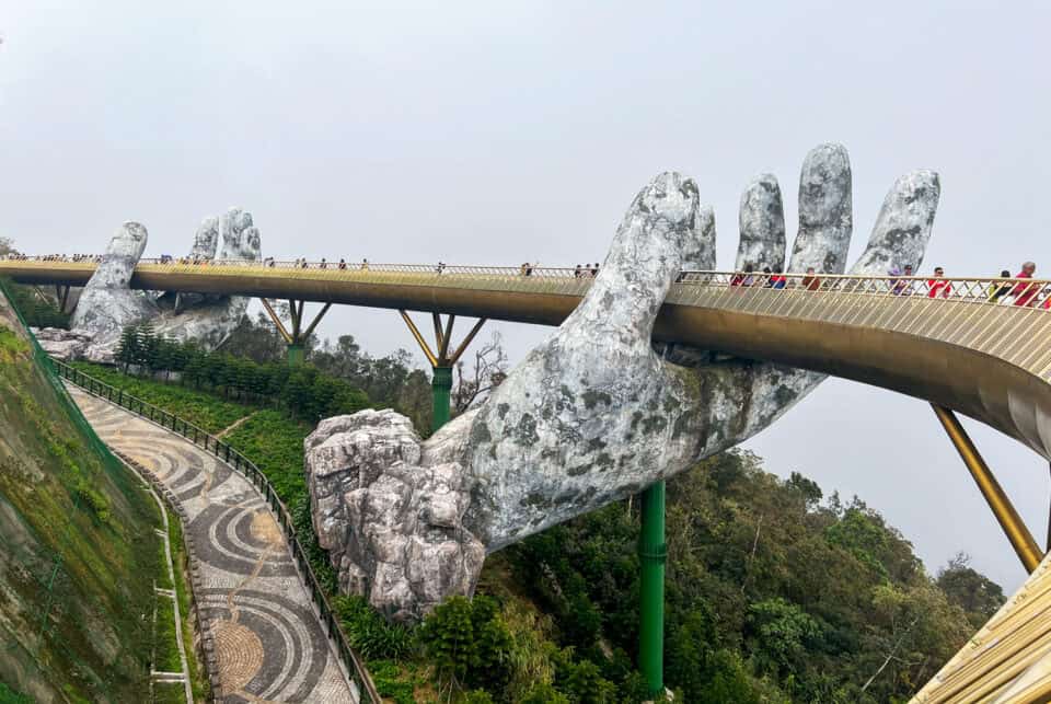 Visit Vietnam's Golden Bridge in the Ba Na Hills - Go Backpacking