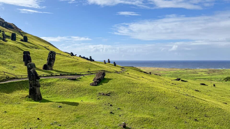 Inside Rano Raraku, Birthplace of the Moai on Easter Island