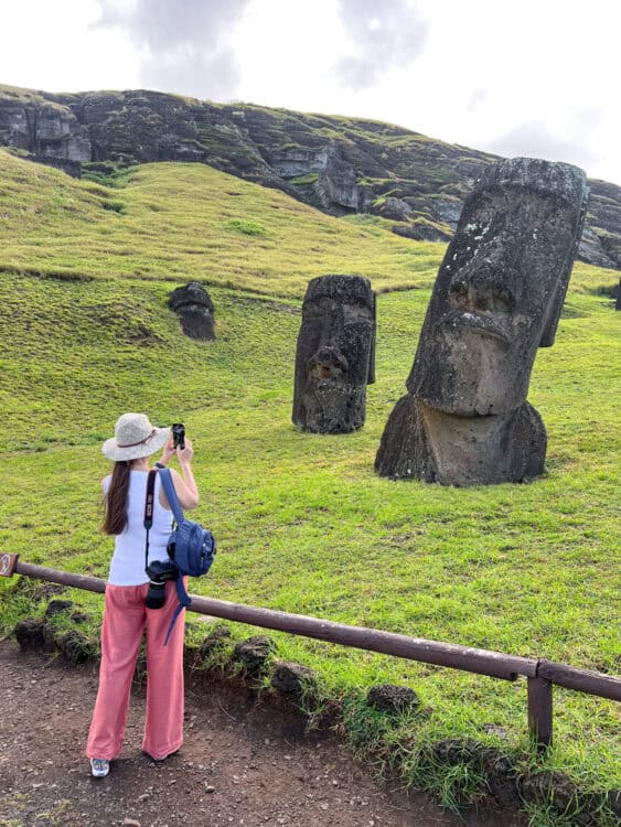 Inside Rano Raraku, Birthplace of the Moai on Easter Island