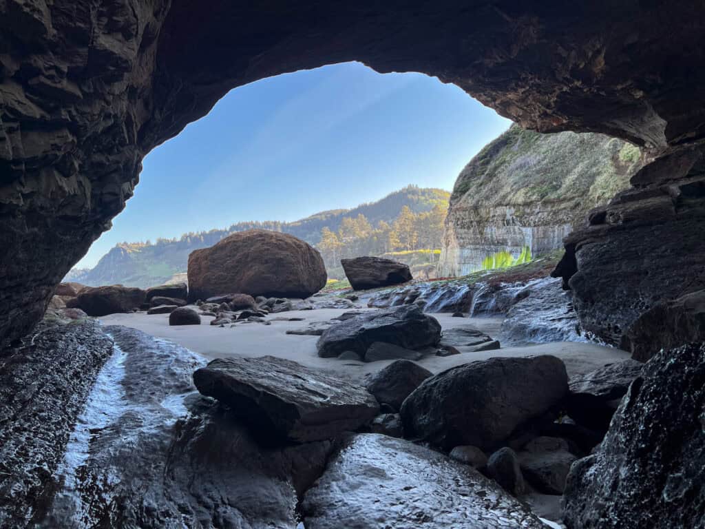 Inside Devils Punchbowl: Hiking Into Oregon's Sunken Cave